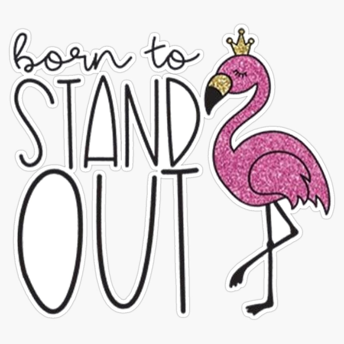 DOPASTICKER Born To Stand Out - Motivational Quotes Sticker, Phone ...