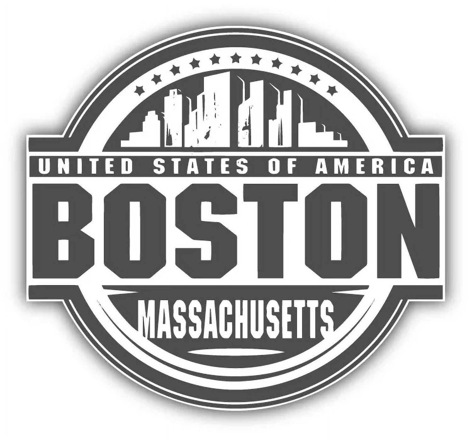 DOPASTICKER Boston City Usa Label Car Bumper Sticker Decal Waterproof ...