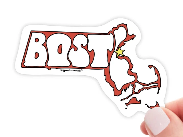 DOPASTICKER Boston Massachusetts Retro Road Trip Sticker, Boston Ma ...