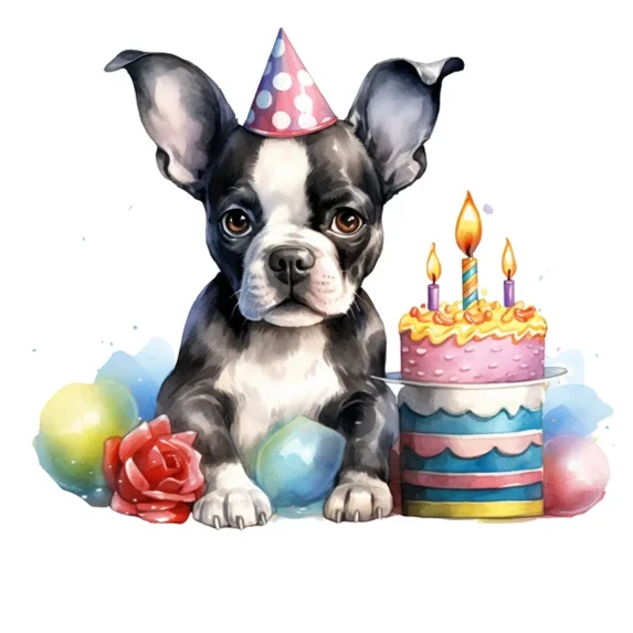 DOPASTICKER Boston Terrier Car Sticker Dog Sticker Phone Sticker, Latop ...