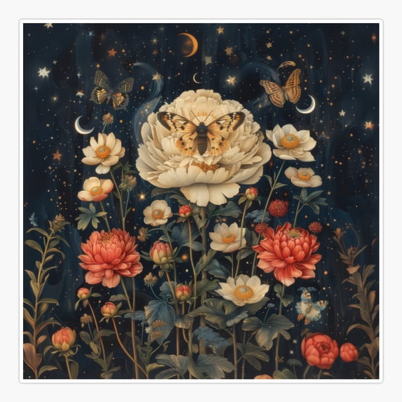 DOPASTICKER Botanical Art Sticker, Phone Sticker Water Bottle Sticker ...