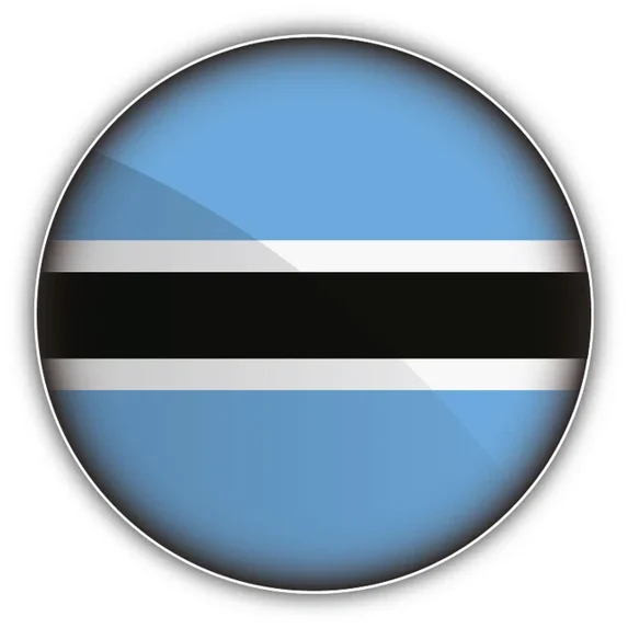 DOPASTICKER Botswana Flag Sticker Decal Phone Decal Water Bottle ...