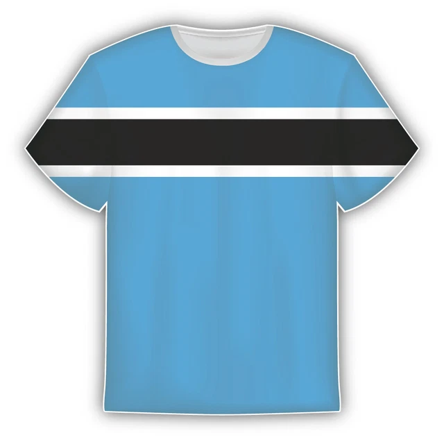 DOPASTICKER Botswana Flag Sticker In The Form Of T Shirt Sticker Phone ...