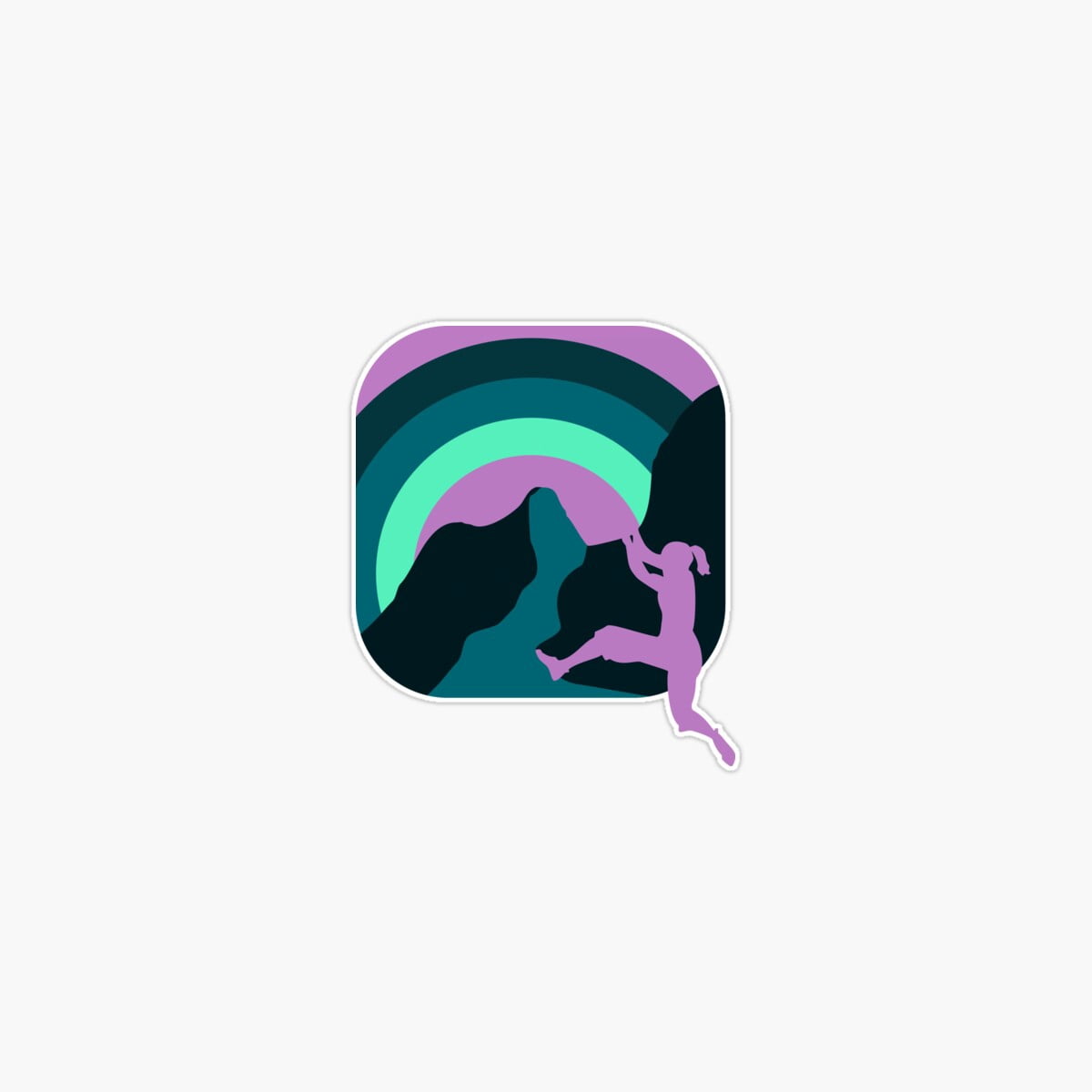 DOPASTICKER Bouldering, Climbing Sticker, Phone Sticker Water Bottle ...