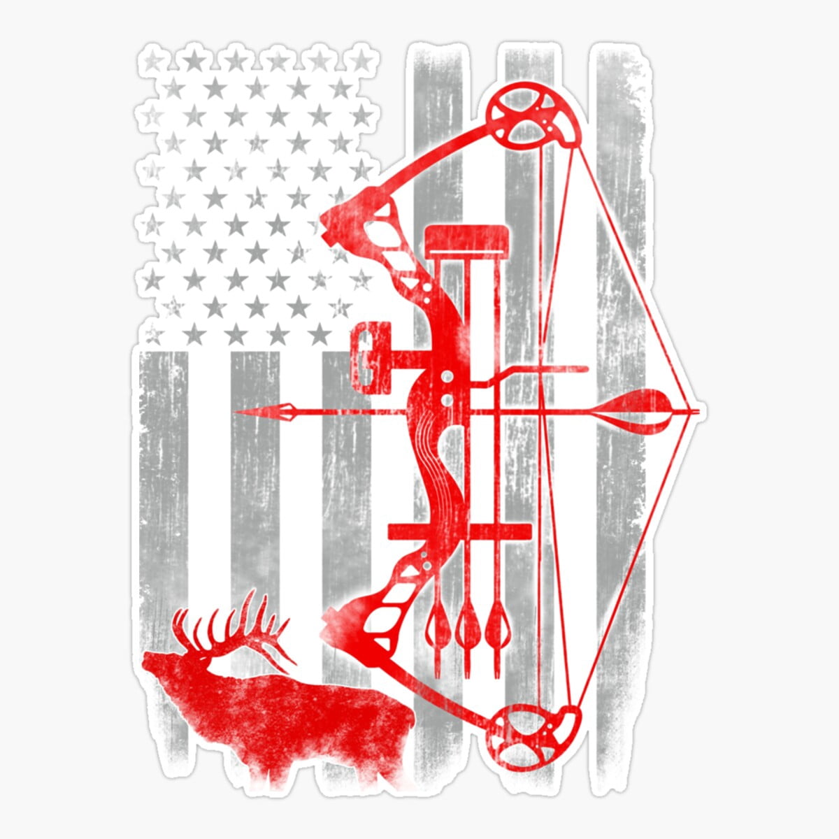 DOPASTICKER Bow Deer Hunting Lag Archery Sticker, Phone Sticker Car ...
