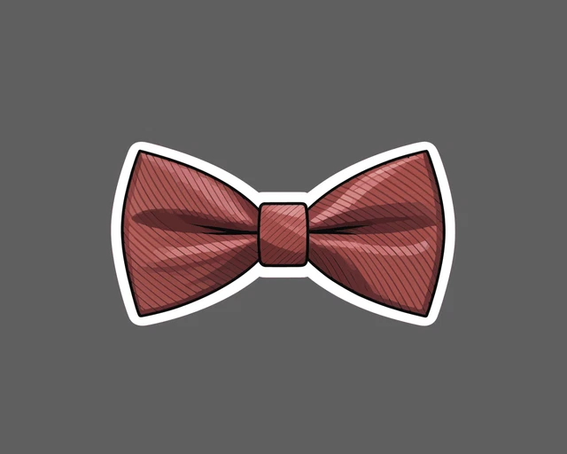 DOPASTICKER Bow Tie Sticker Fancy Suit Dressed Drip Fashion Style ...