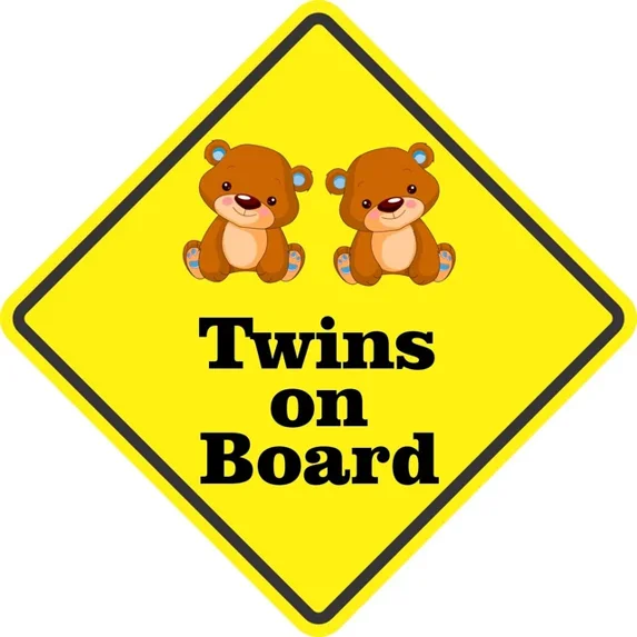 DOPASTICKER Boy Twins On Board Sticker Phone Sticker, Latop Sticker ...