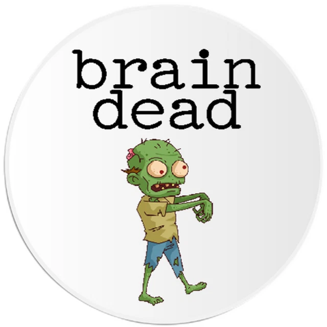 DOPASTICKER Brain Dead Zombie Sticker Phone Decal Water Bottle Stickers ...