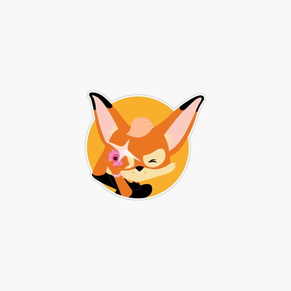 DOPASTICKER Brandy The Fox Sticker, Phone Sticker Water Bottle Sticker ...