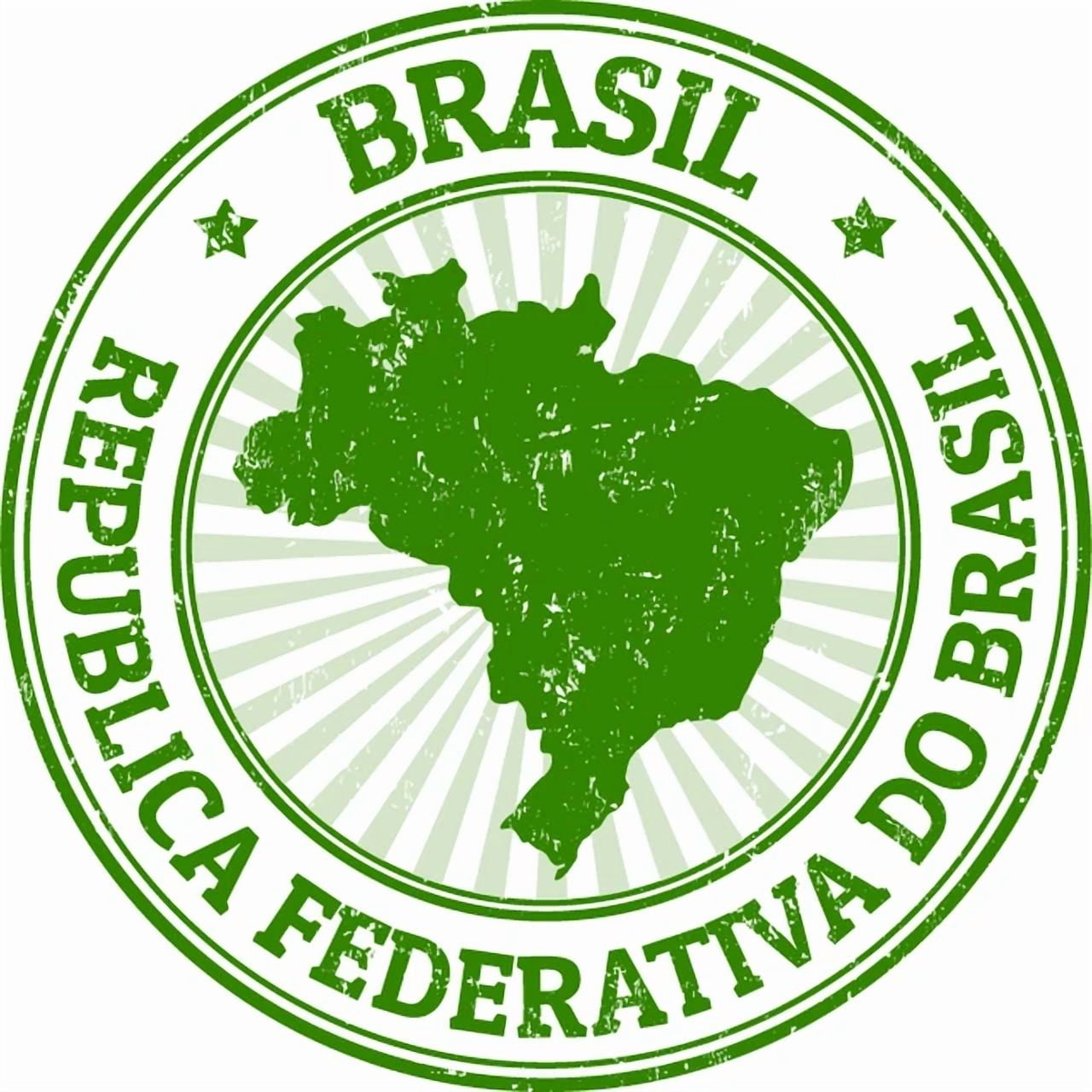 DOPASTICKER Brasil Round Sticker Decal Phone Decal Water Bottle ...