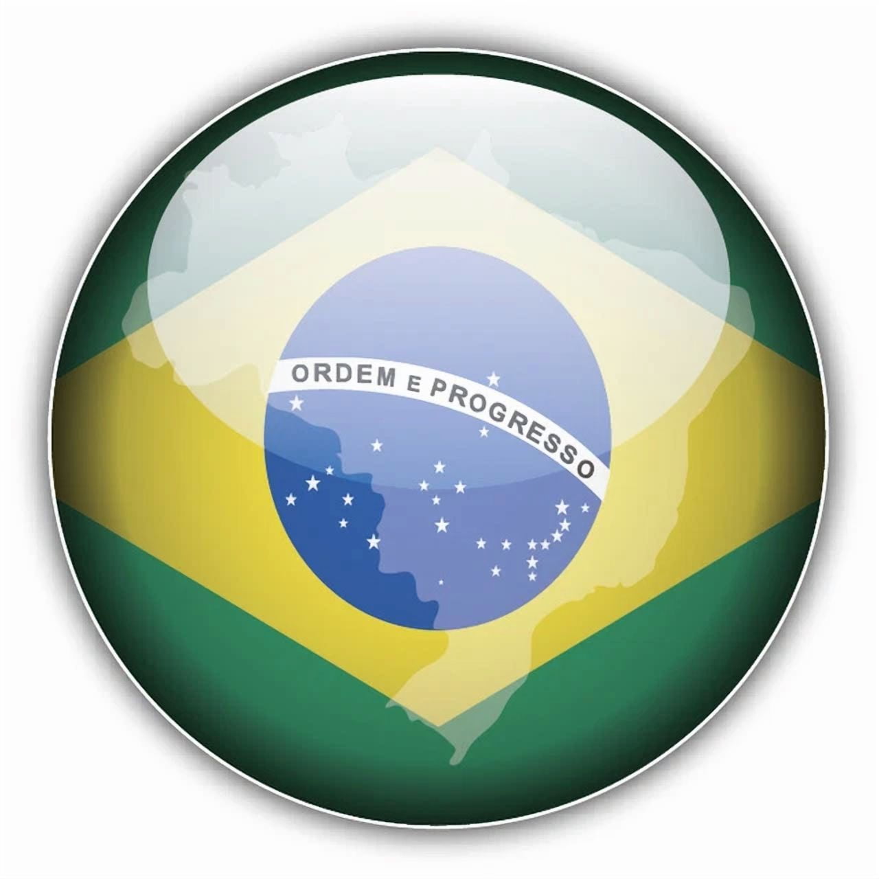 DOPASTICKER Brazil Map Flag Car Sticker Phone Water Bottle Stickers ...