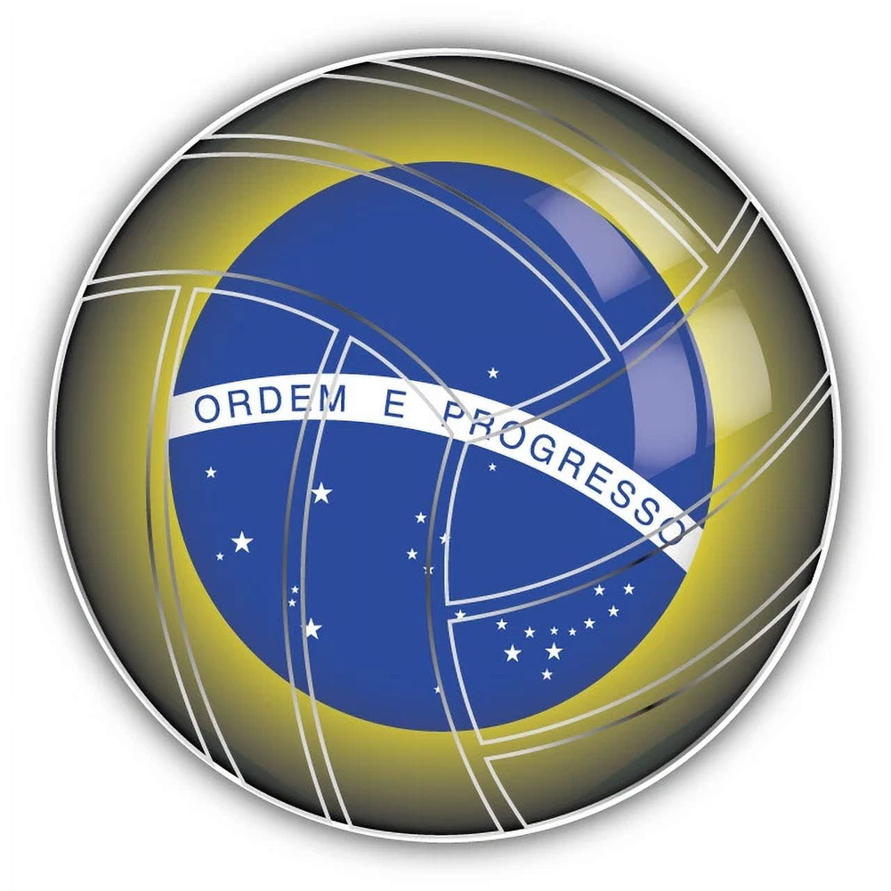 DOPASTICKER Brazil Volleyball World Flag Sticker Decal Phone Decal ...