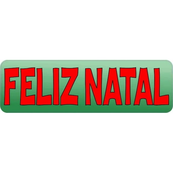 DOPASTICKER Brazilian Portuguese Feliz Natal Sticker Merry Noel Sticker ...