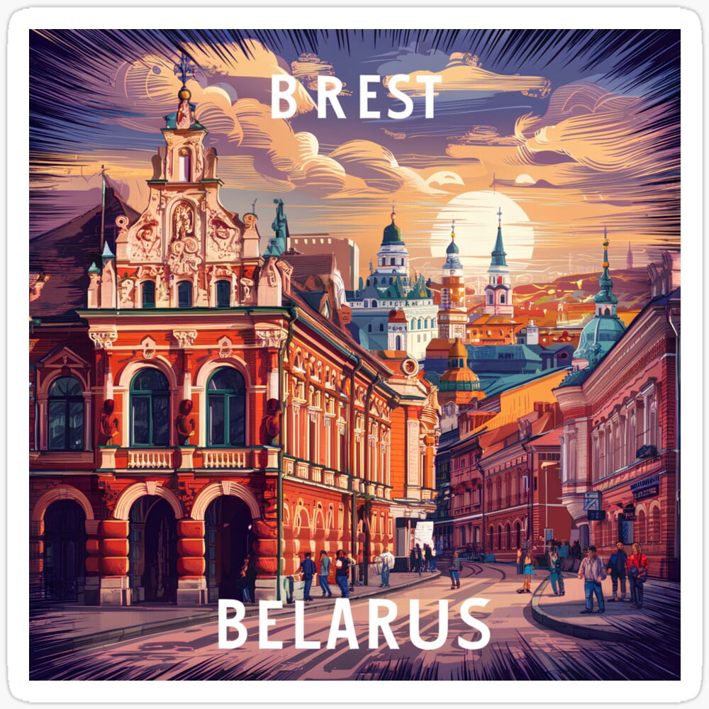 DOPASTICKER Brest,Belarus Gift You - Phone Stickers, Waterproof Decals ...