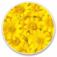 DOPASTICKER Bright Yellow Flowers Garden Summer Plants Cool Gift ...