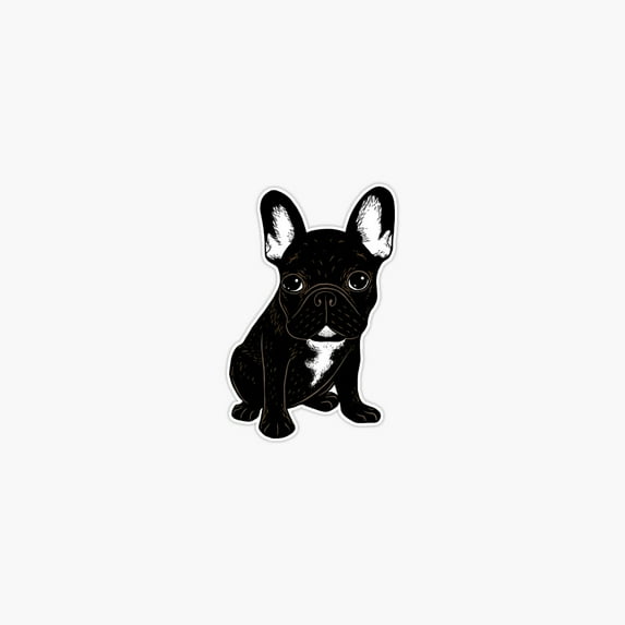DOPASTICKER Brindle French Bulldog Sticker Phone Sticker, Latop Sticker ...