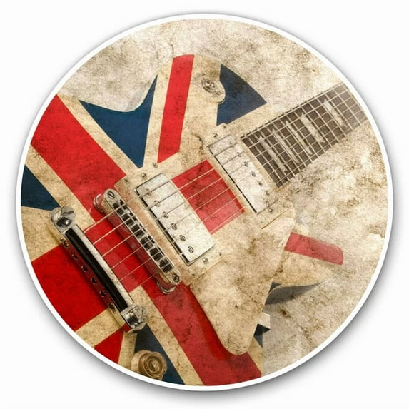 DOPASTICKER Brit Pop Guitar Music England Cool Gift Decorative Laptop ...