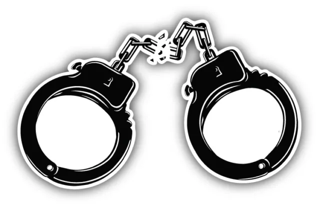 DOPASTICKER Broken Handcuffs Sticker Decal Phone Decal Water Bottle ...