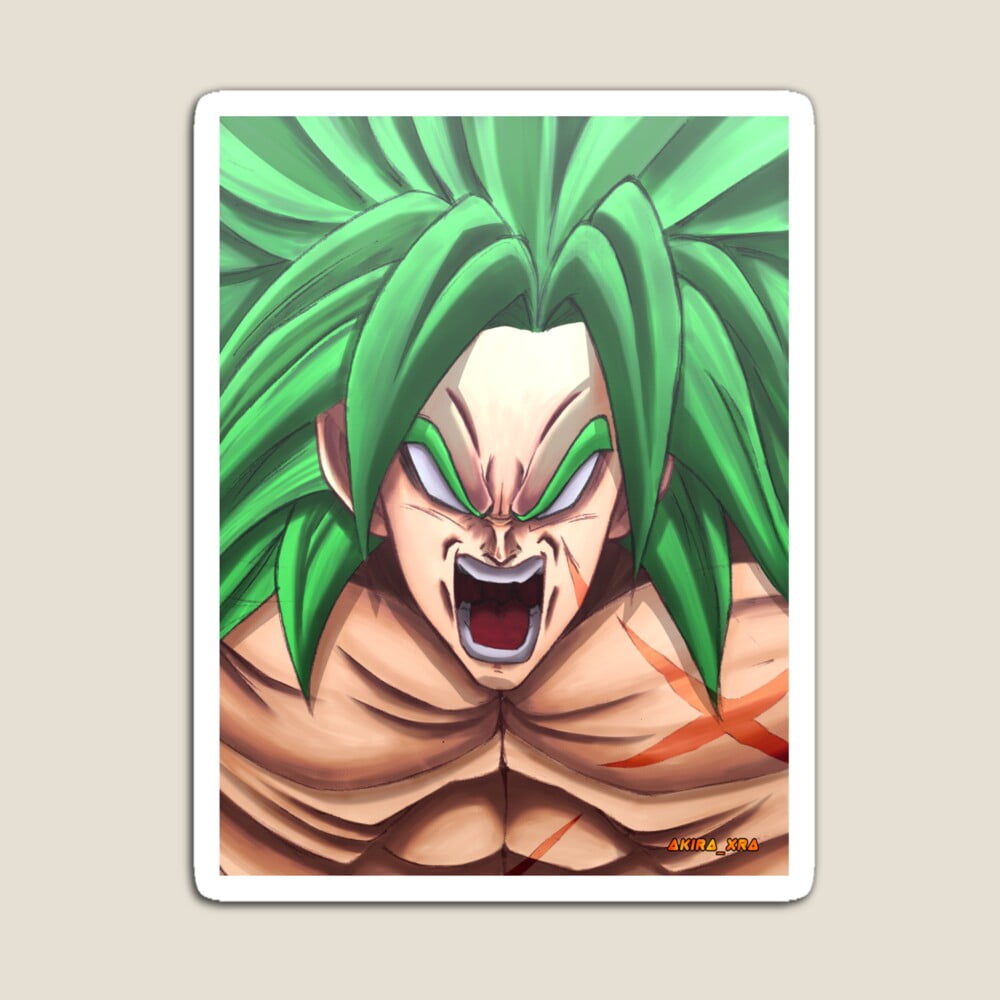 DOPASTICKER Broly Full Power Decorative Laptop, Phone Stickers ...