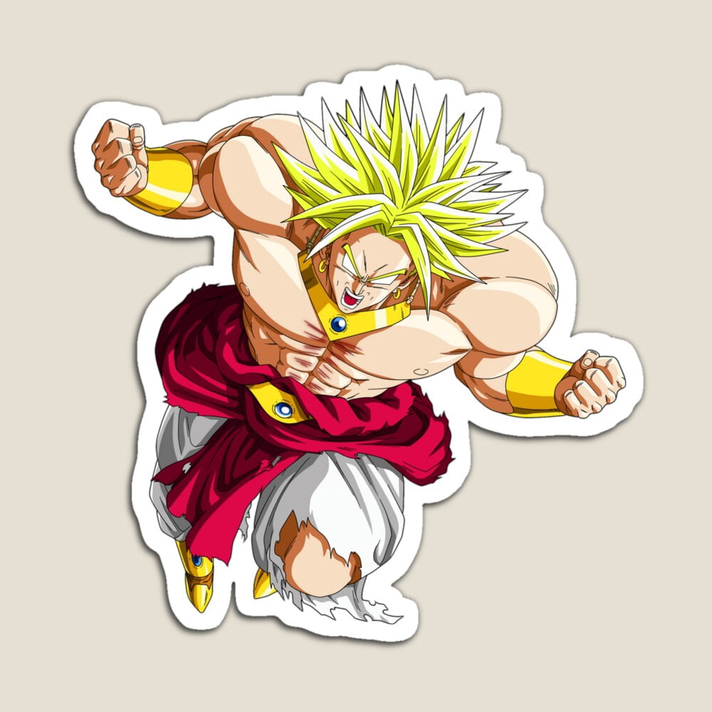DOPASTICKER Broly Lssj Decorative Laptop, Phone Stickers, Waterproof ...