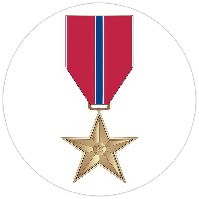 DOPASTICKER Bronze Star Medal Sticker Military Soldier Decal Phone ...