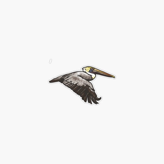DOPASTICKER Brown Pelican Sticker, Phone Sticker Water Bottle Sticker ...