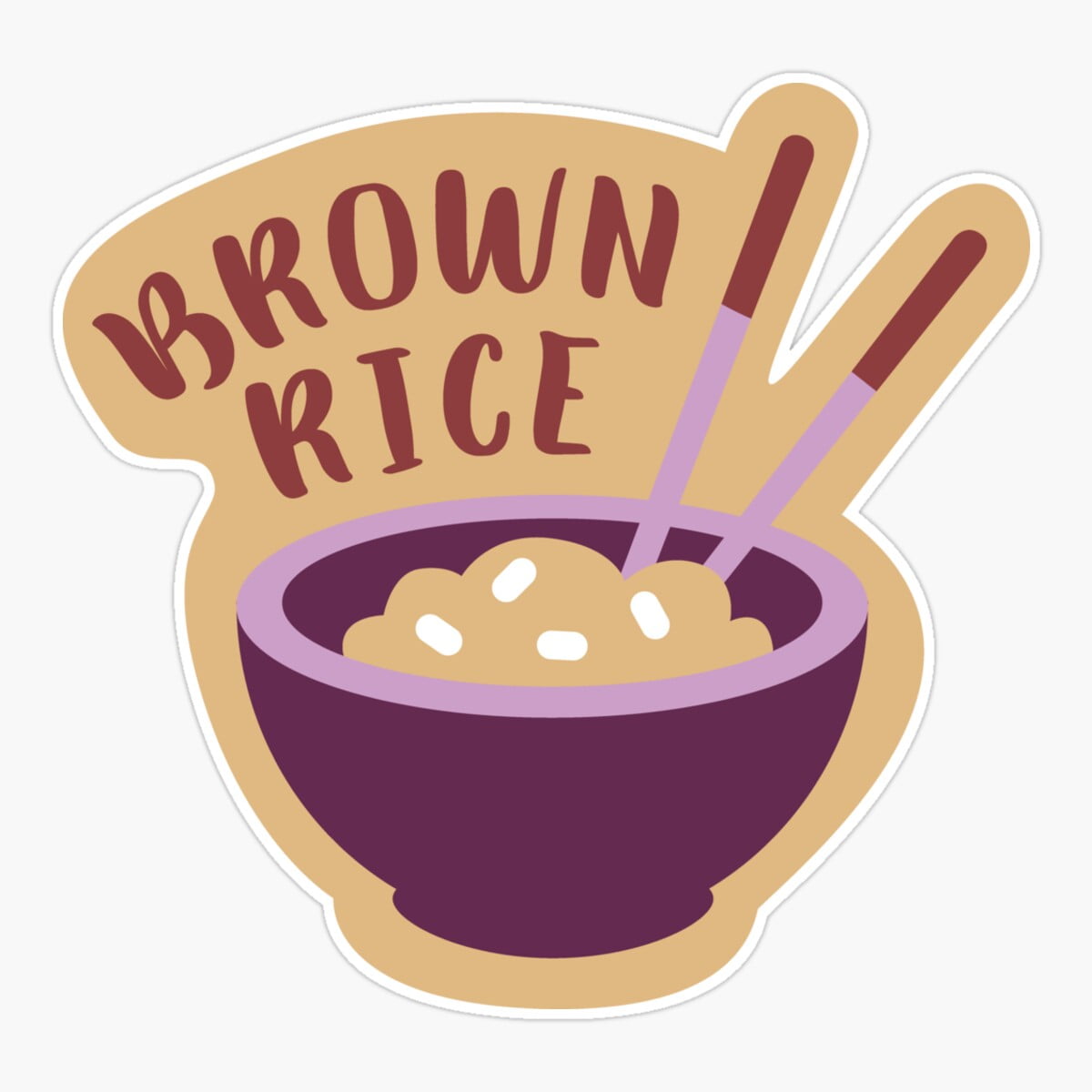 DOPASTICKER Brown Rise Label Sticker, Phone Sticker Car Stickers ...