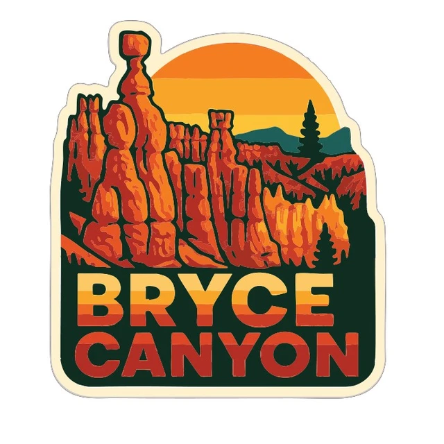 DOPASTICKER Bryce Canyon National Park Decal Sticker - Us National ...