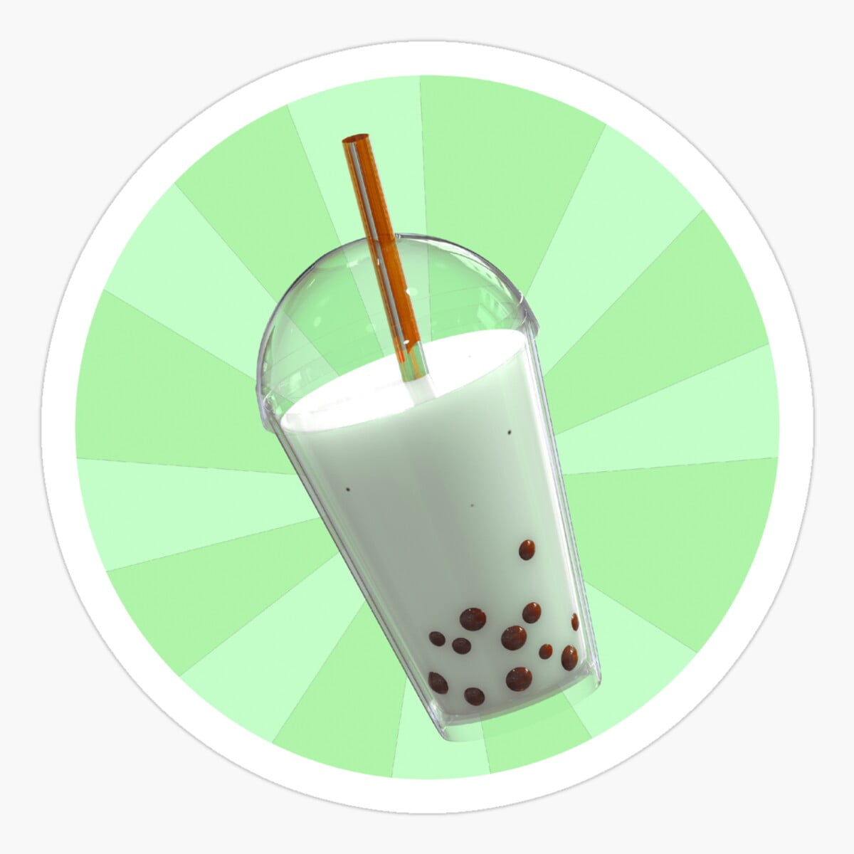 DOPASTICKER Bubble Tea Lime Burst Sticker, Phone Sticker Car Sticker ...
