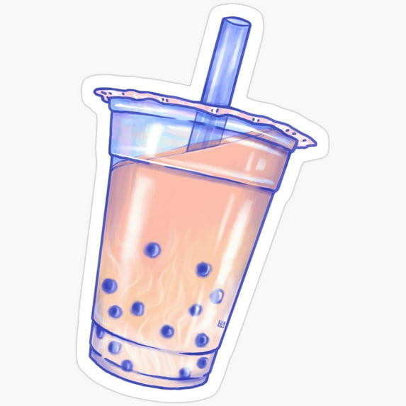 DOPASTICKER Bubble Tea Sticker Waterproof Sticker For Water Bottles ...