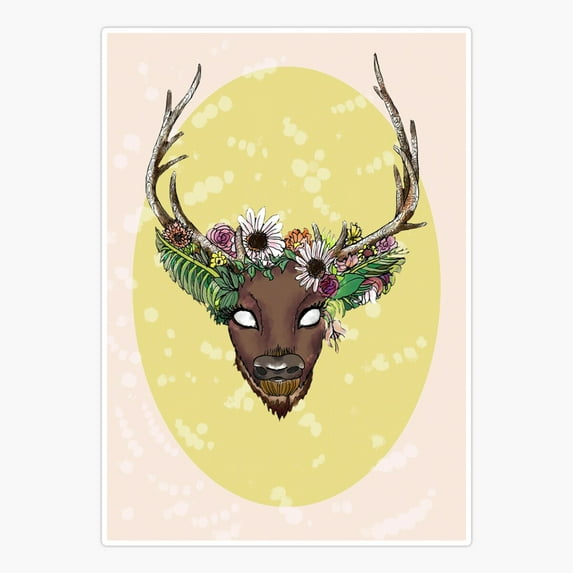 DOPASTICKER Buck Wild Deer Sticker, Phone Sticker Water Bottle Sticker ...