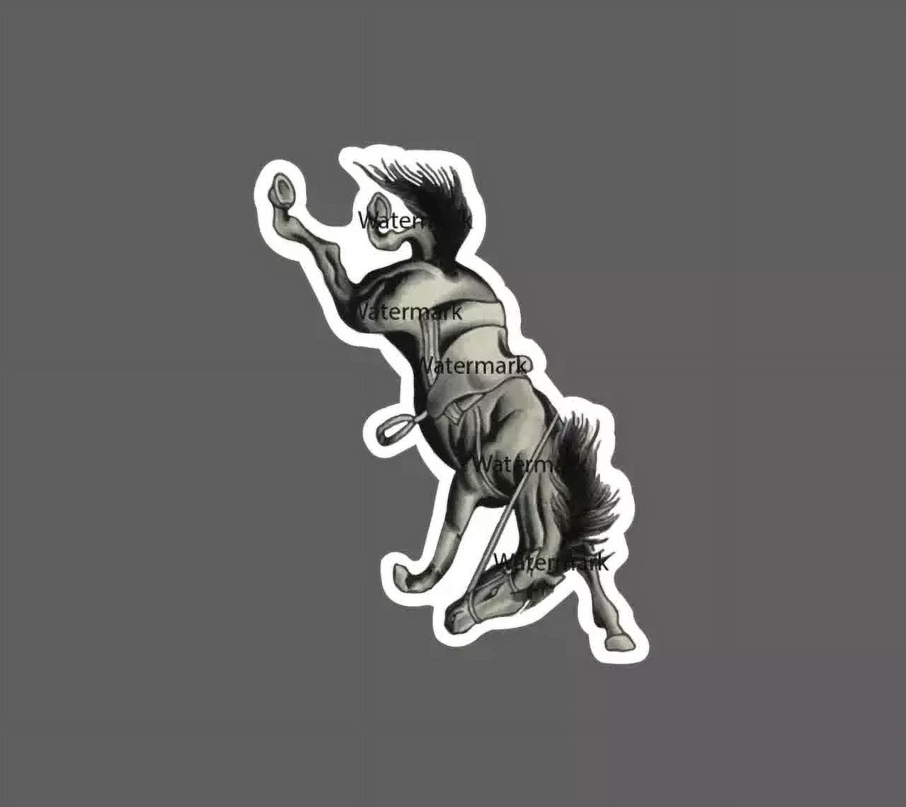 DOPASTICKER Bucking Bronco Rodeo Decorative Laptop, Phone Stickers ...