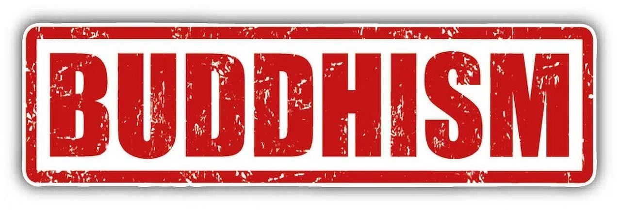 DOPASTICKER Buddhism Grunge Label Car Sticker Decal Phone Decal Water ...