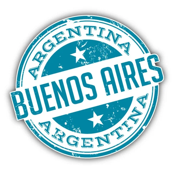 DOPASTICKER Buenos Aires City Argentina Rubber Car Bumper Sticker Gift ...