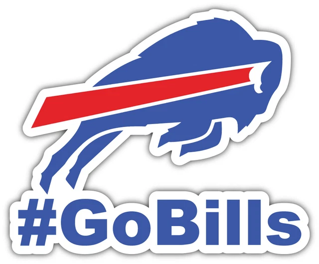 DOPASTICKER Buffalo Bills Go Bills Sport Car Sticker Phone Water Bottle ...