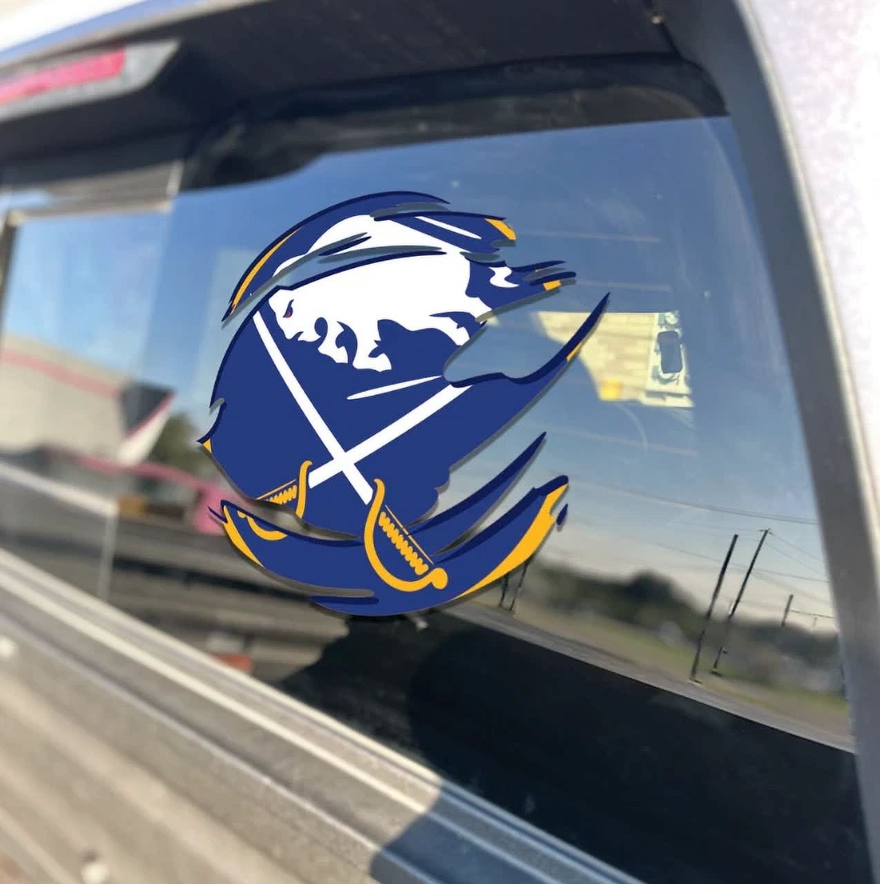 DOPASTICKER Buffalo Sabres Distressed Vintage Hockey Fan Sticker Phone ...