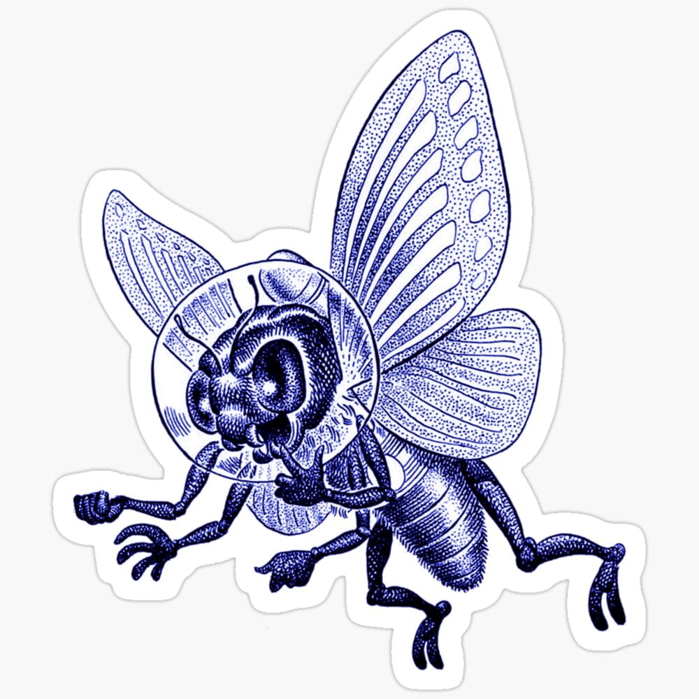 DOPASTICKER Bug Eyed Monster From Outerpace Perfect Sticker Gift ...