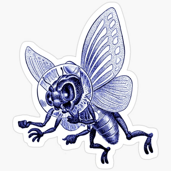 DOPASTICKER Bug Eyed Monster From Outerpace Perfect Sticker Gift ...