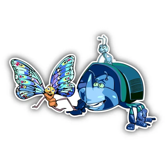 DOPASTICKER Bugs Life Cartoon Trio Car Sticker Decal Phone Decal Water ...