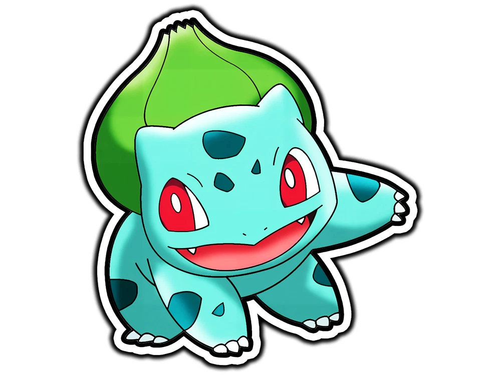 DOPASTICKER Bulbasaur Sticker Decal Phone Decal Water Bottle Stickers ...