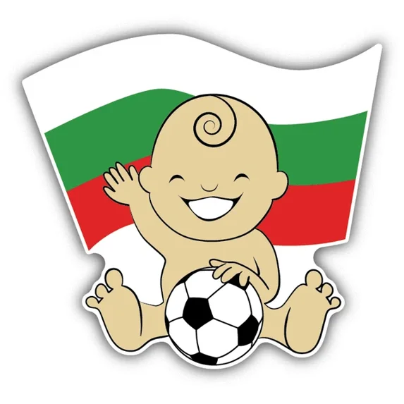 DOPASTICKER Bulgaria Flag Baby Soccer Fan Sticker Decal Phone Decal ...