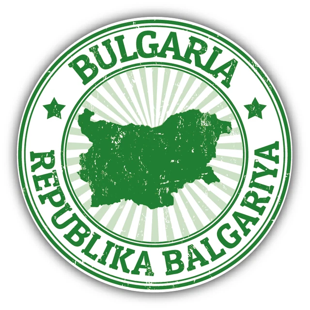 DOPASTICKER Bulgaria Map Grunge Rubber Stamp Sticker Decal Phone Decal ...