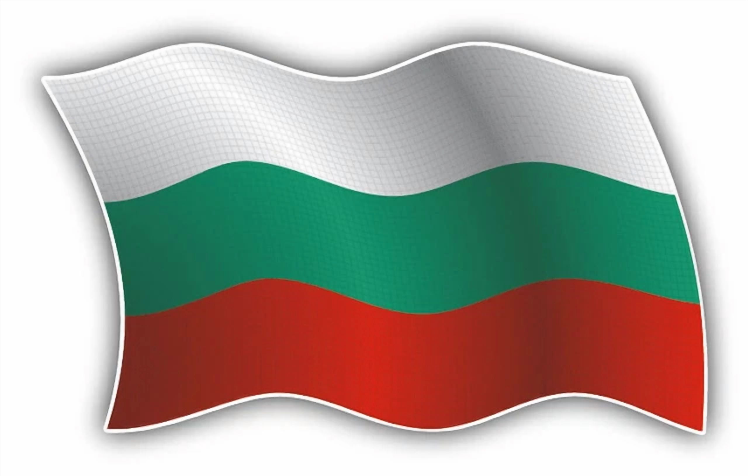 DOPASTICKER Bulgaria Wavy Flag Sticker Decal Phone Decal Water Bottle ...