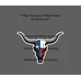 DOPASTICKER Bull Skull Sticker Texas Flag State Realistic Sticker Phone ...