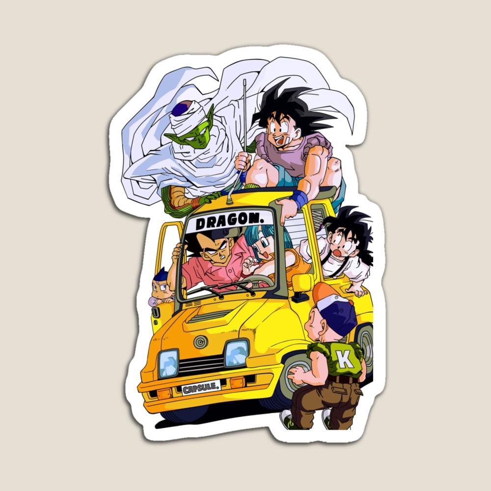 DOPASTICKER Bulma'S Taxi Decorative Laptop, Phone Stickers, Waterproof ...