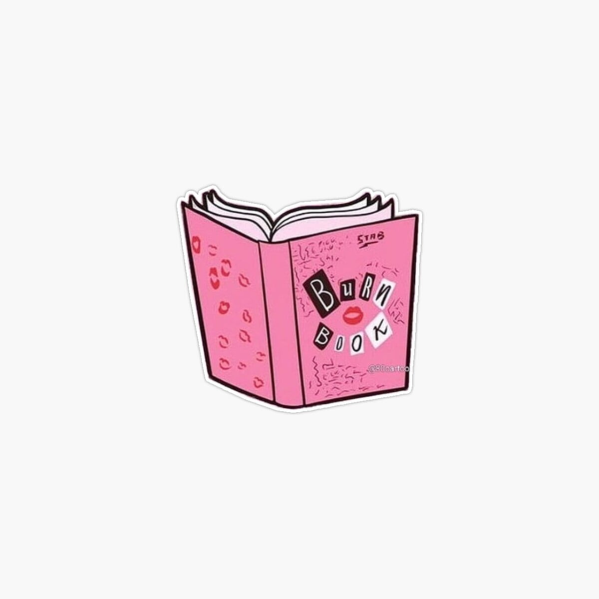 DOPASTICKER Burn Book Sticker Phone Sticker, Latop Sticker, Lover Gift ...