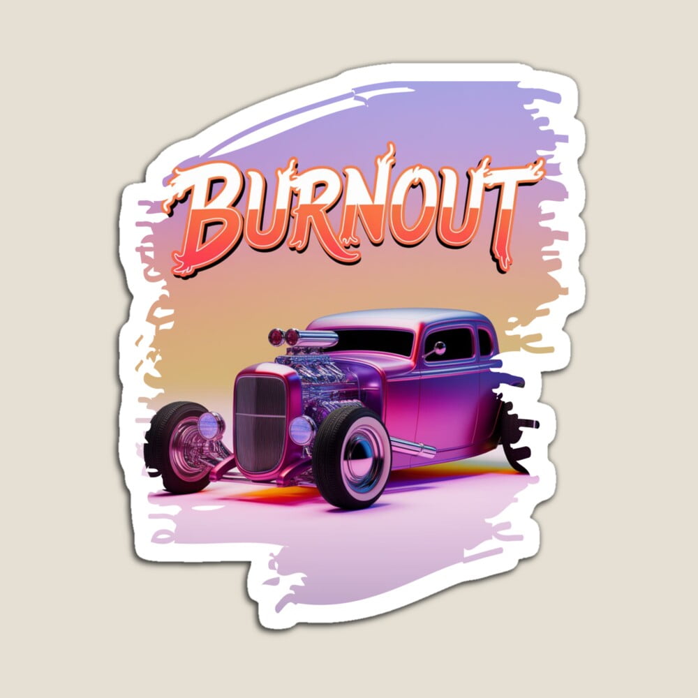 DOPASTICKER Burnout - Classic Muscle Car - Street Rods - Hot Rod ...