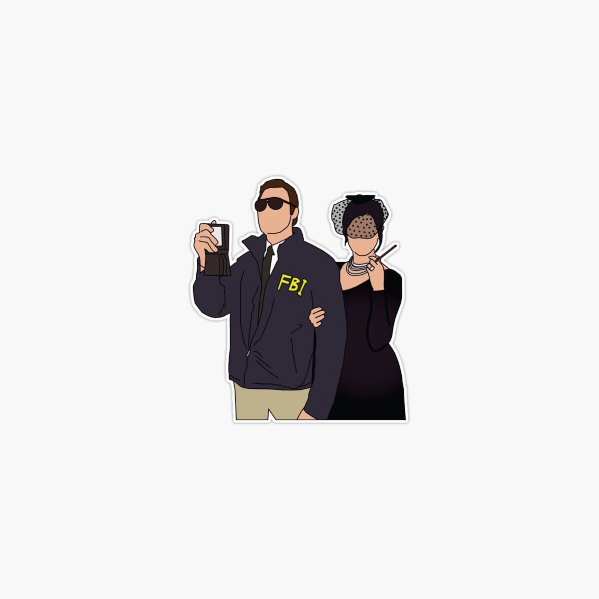 DOPASTICKER Burt Macklin & Janet Snakehole Sticker, Phone Sticker Car ...