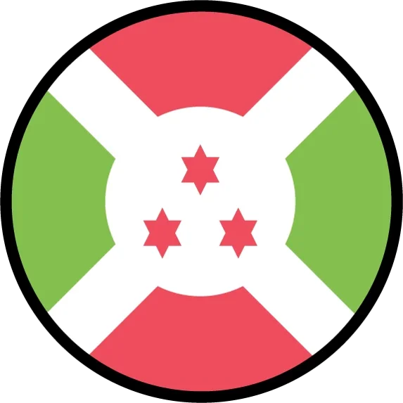DOPASTICKER Burundi Flag Circle Sticker Decal Phone Decal Water Bottle ...