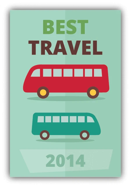 DOPASTICKER Bus Best Travel Sticker Decal Phone Decal Water Bottle ...